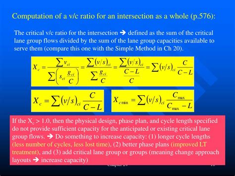 Ppt Chapter 24 Analysis Of Signalized Intersections Powerpoint