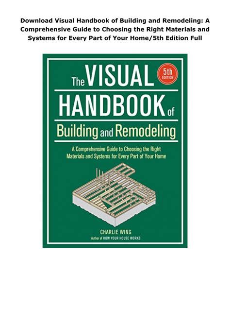 Download Visual Handbook Of Building And Remodeling A Comprehensive