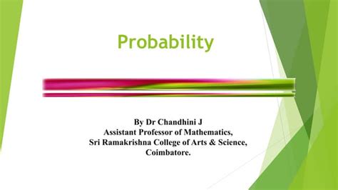 What Is Probability And Its Basic Definitions Pdf