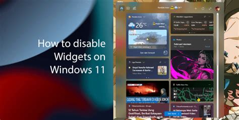 How To Disable Widgets On Windows