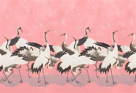 Flock Dance Mural Wallpaper Warehouse Sa