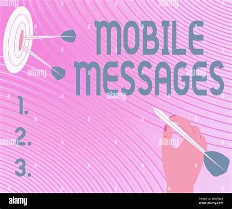 Text Caption Presenting Mobile Messages Internet Concept The Act Of