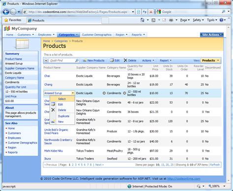 Code On Time Modal Forms In Master And Detail Views