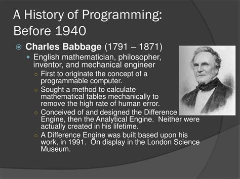 Ppt The History And Evolution Of Computer Programming Powerpoint