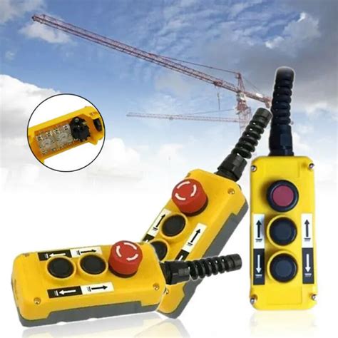 Emergency Stop Up Down Push Button Switch Fr Hoist Crane Pendant Control Station Lazada PH