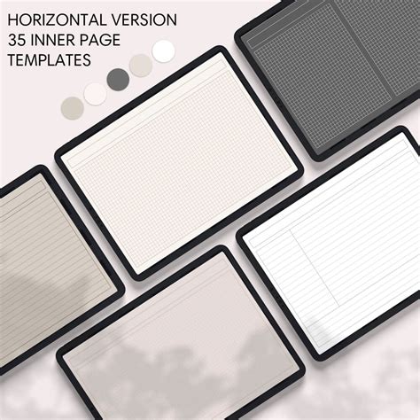 digital notebook template for goodnotes and notability yaayplanners