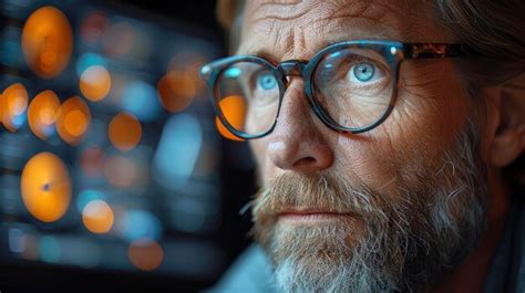 premium photo close portrait software engineer working background hd
