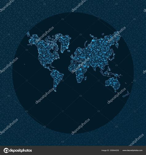 Global Internet Business Concept Lagrange Projection World Network