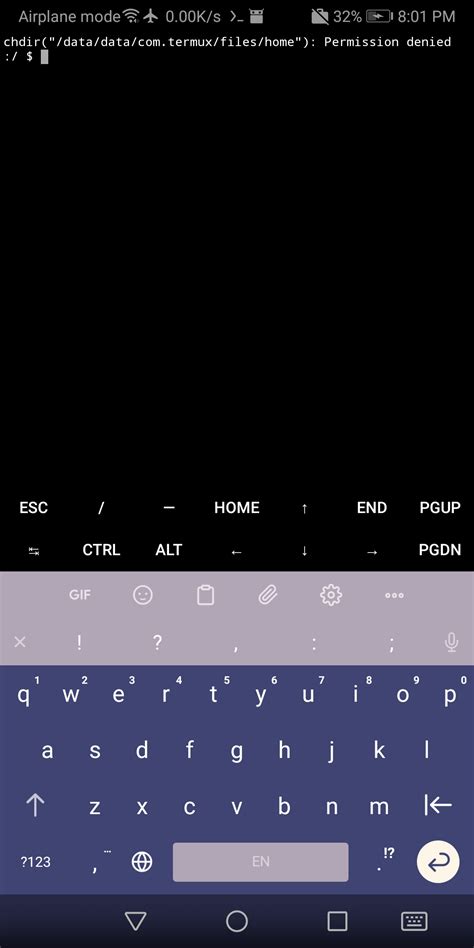 chdir data data com termux files home permission denied