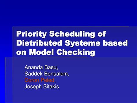 ppt priority scheduling of distributed systems based on model