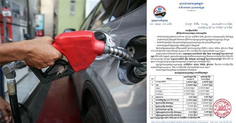 សាំងចុះហើយ តម្លៃលក់រាយប្រេងឥន្ធនៈ នៅតាមស្ថានីយ៍ ចាប់ពីថ្ងៃនេះ ដល់ថ្ងៃទី២០ ខែមិថុនា ឆ្នាំ២០២៤នេះ