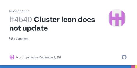 Cluster Icon Does Not Update Issue Lensapp Lens GitHub