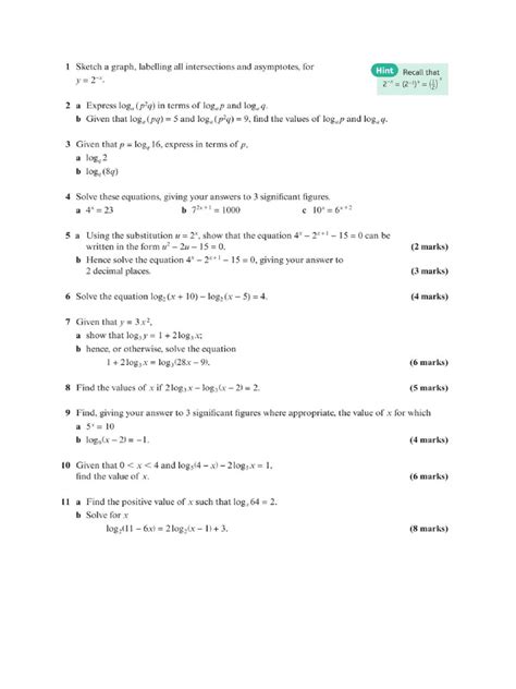Ial Exponential And Logarithm Pdf