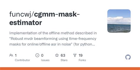 github funcwj cgmm mask estimator implementation of the offline
