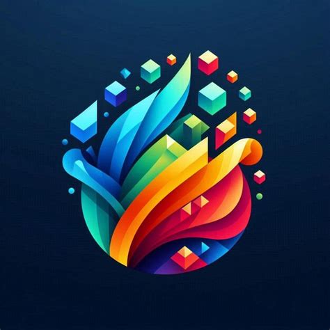 A Colorful Design With The Word Quot The Word Quot On It Premium Ai