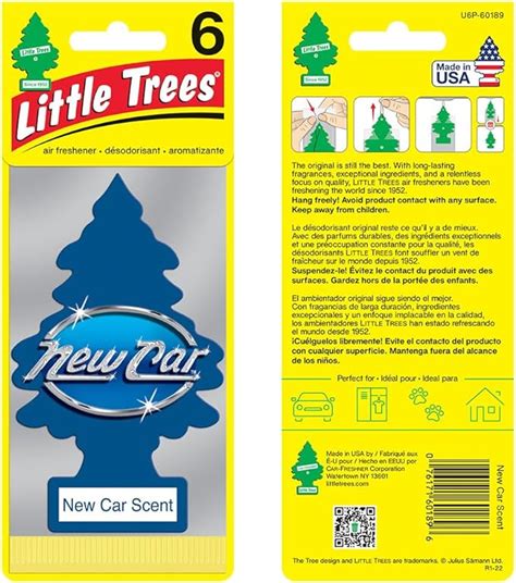 Little Trees New Car Aroma De Carro Novo Com 6 Unidades Little Tree Aromatizantes