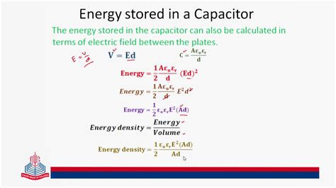 Electric Field Equation Capacitor