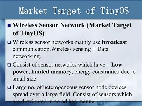 Tinyos Pptx Operating Systems Computer Software And Applications