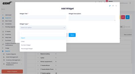 how to create custom reports in asset infinity
