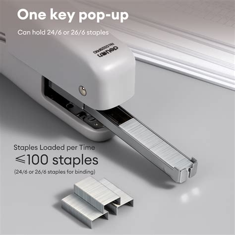 Deli 0329pro Hand Held Labor Saving Stapler 246 266 Heavy Duty Stapler For Office School