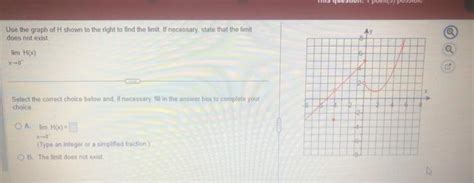 Solved Use The Graph Of H Shown To The Right To Find The Chegg Com