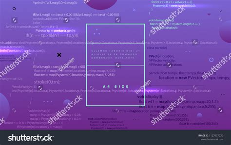 Programming Application Development Code Background Design Stock Vector