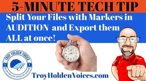 Splitting Files In Audition Using Markers Youtube