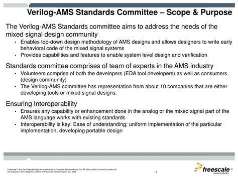 Ppt Moving Verilog Ams From Accellera To Ieee Powerpoint Presentation