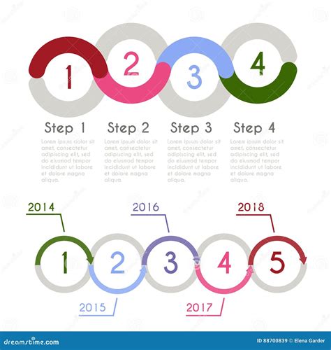 Progress Chart Statistic Concept Infographic Template For Presentation