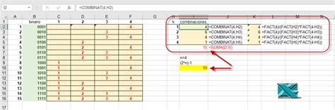 Cómo hacer combinaciones de números sin repetición en Excel Recursos
