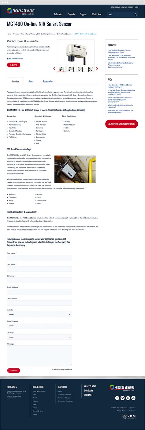 Process Sensors Responsive ExpressionEngine Website Design Antistatic Design