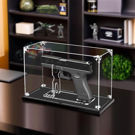 Raptiz Gun Display Case Clear Acrylic Showcasing Case For Pistol