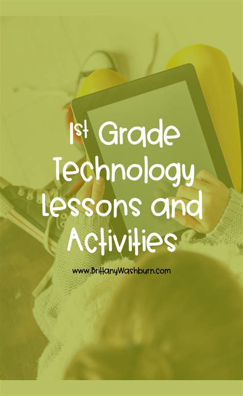 1st Grade Technology Lessons And Activities Technology Lessons