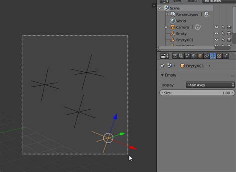 Workflow How To Change Appearance Of An Empty Blender Stack Exchange