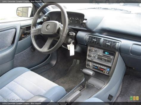 Blue Interior Dashboard For The 1991 Chevrolet Cavalier Coupe 40948638