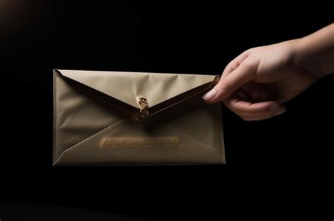 Premium Photo Hand Passing A Classified Envelope Through A Generative Ai
