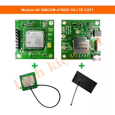 Module 4g Simcom A7680c 4g Lte Cat1 Linh Kiện Điện Tử 3m