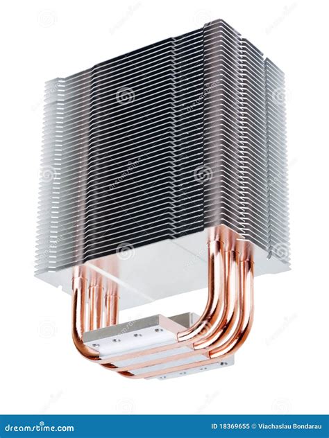 CPU Cooler With Heatpipes Stock Image CartoonDealer Com