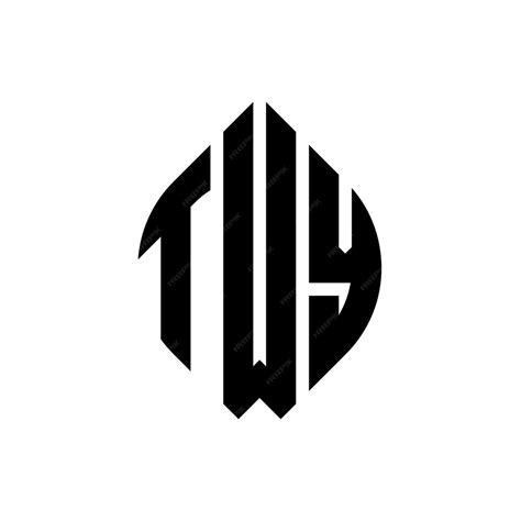 Twy Diseño De Logotipo De Letra De Círculo Con Forma De Círculo Y