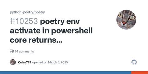 Poetry Env Activate In Powershell Core Returns Discovered Shell Doesnt Have An Activator In