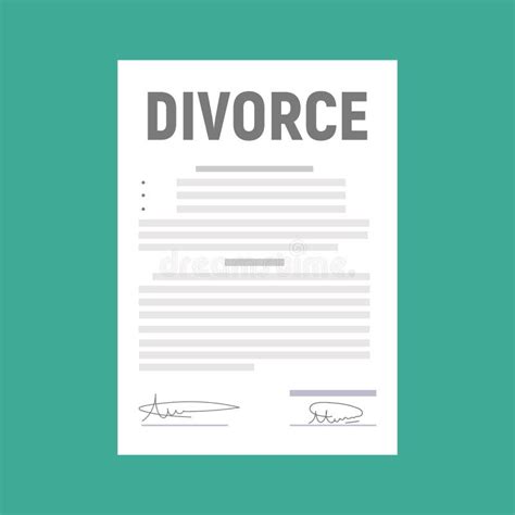 Divorce Papers Clipart