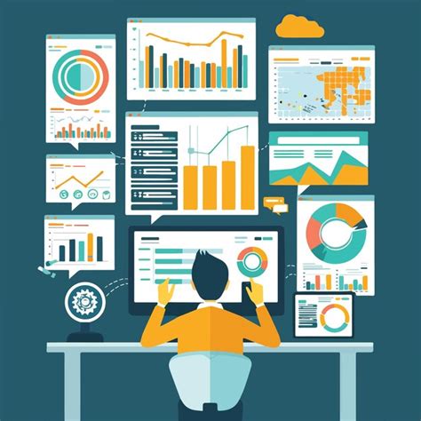 Data Analytics Workspace Vectors And Illustrations For Free Download Freepik