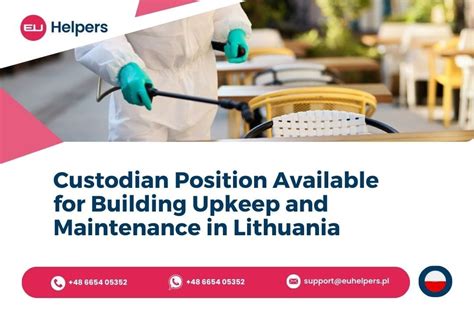 Custodian Position Available For Building Upkeep And Maintenance In