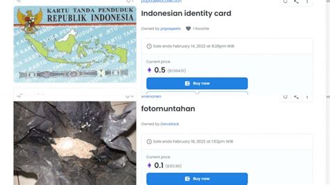 Foto Sulit Dipercaya Ini 7 Gambar NFT Aneh Yang Dijual Orang Indonesia