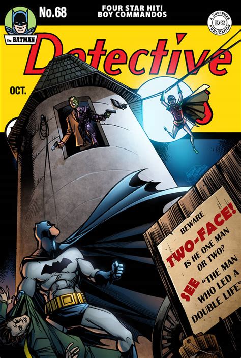 Two Face Anniversary Comic Cover Remake By Hernancabrera On Deviantart