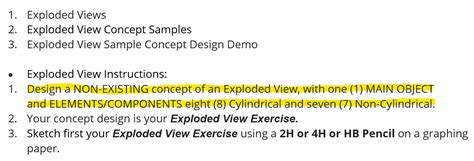 Solved A Exploded Views B Exploded View Concept Samples C Chegg