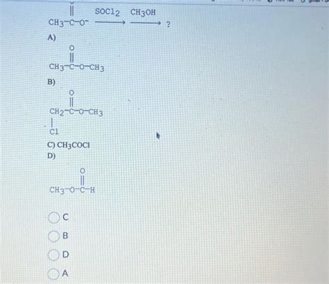 Solved What Is The Product Of The Following Reaction Chegg