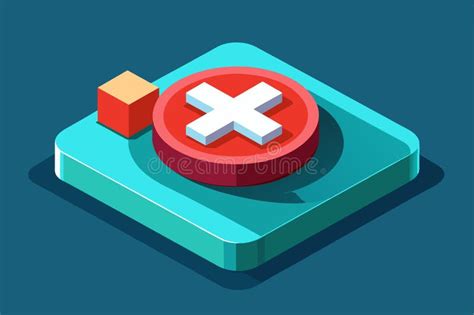A Vibrant Illustration Depicts A Cancel Button Highlighted Within A Sleek Digital Interface