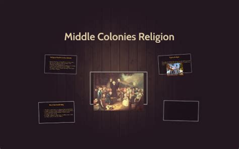 Middle Colonies Religion Chart
