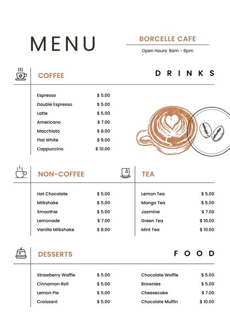 Cafe Menu Design I Will Do Menu Design Food Menu And Restaurant Menu